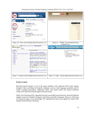 Clustering Web Search Results for Effective Arabic Language Browsing | PDF