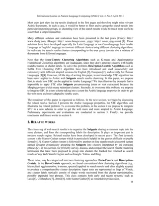 Clustering Web Search Results for Effective Arabic Language Browsing | PDF