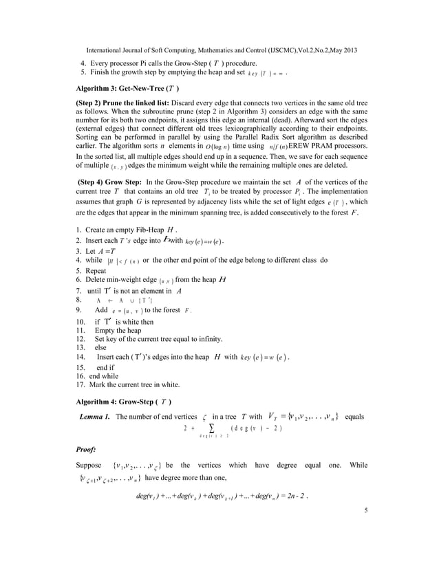 A New Parallel Algorithm For Computing Minimum Spanning Tree Pdf