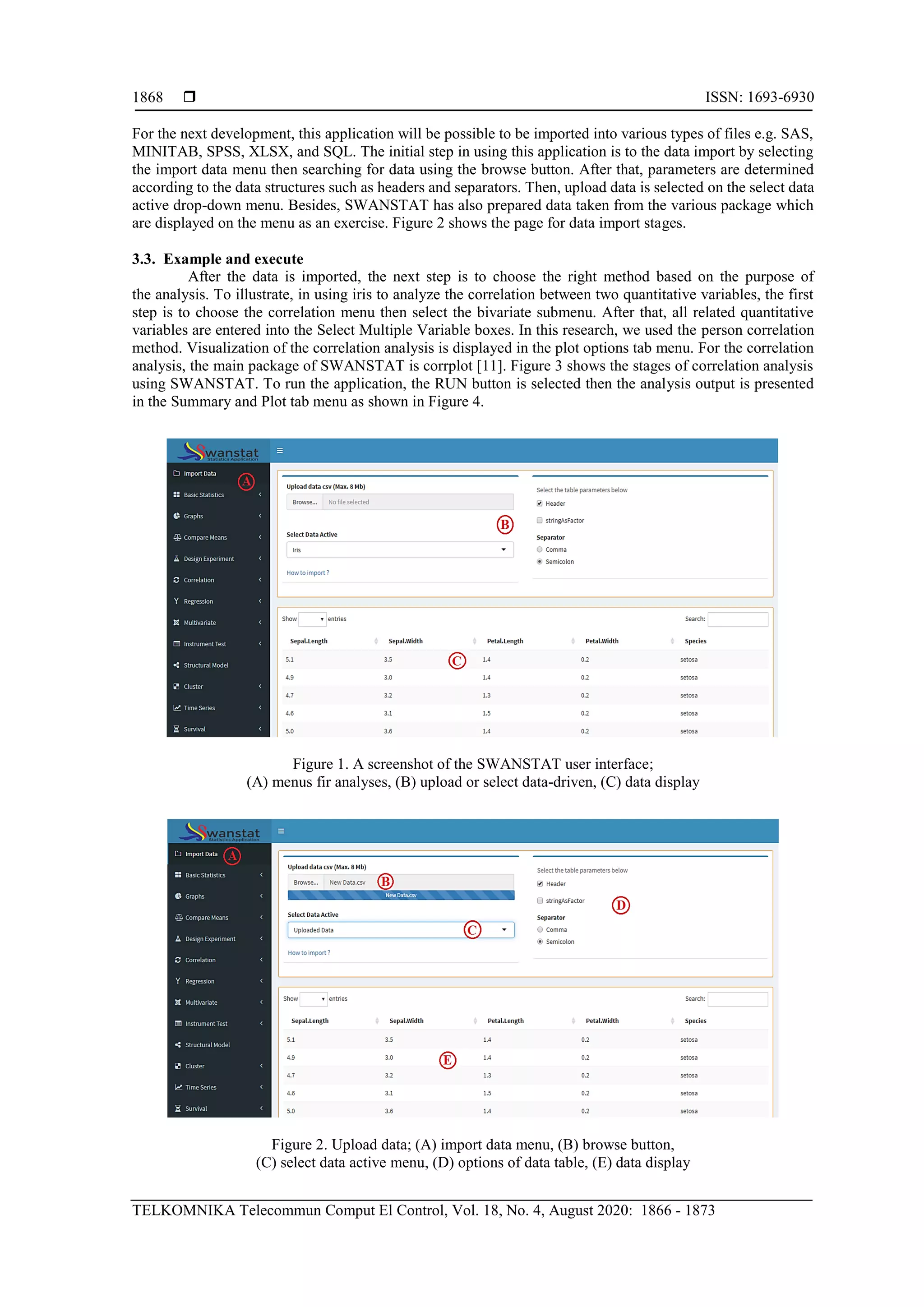 Swanstat A User Friendly Web Application For Data Analysis Using Shinydashboard Package In R Pdf