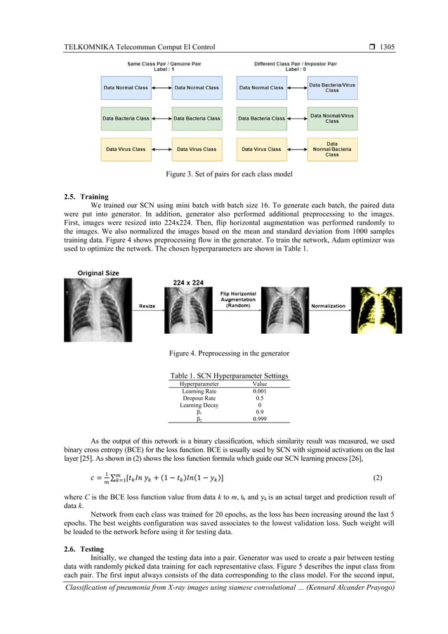 Classification of pneumonia from X-ray images using siamese convolutional network | PDF