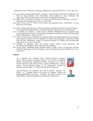 Facial Image Classification And Searching - A Survey | PDF