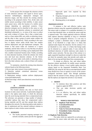 Clone Node Detection in Wireless Sensor Networks | PDF