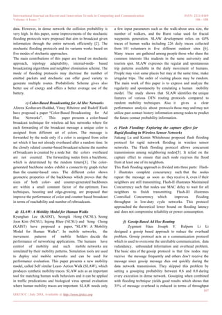 Broadcasting Scenario under Different Protocols in MANET: A Survey | PDF