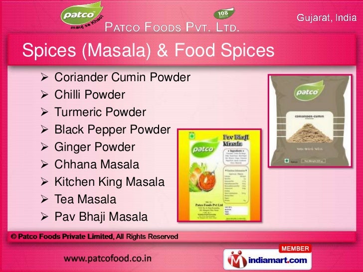 Patco Foods Private Limited Gujarat India