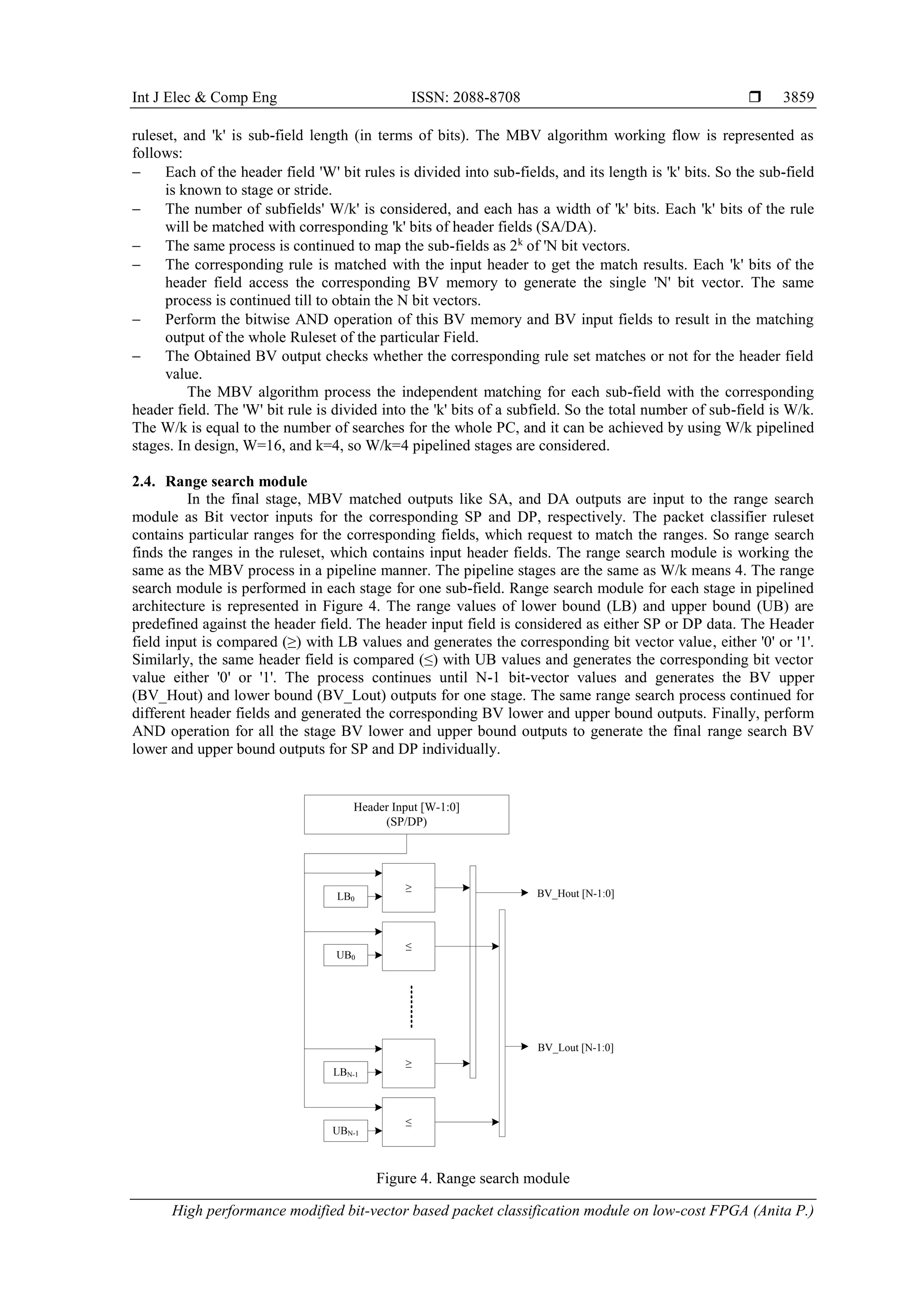 High performance modified bit-vector based packet classification module on low-cost FPGA | PDF