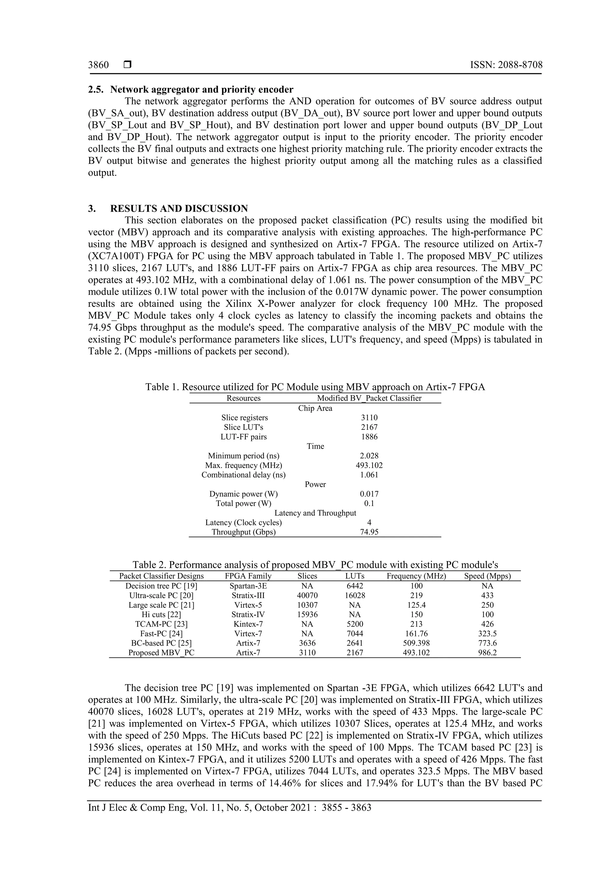 High performance modified bit-vector based packet classification module on low-cost FPGA | PDF
