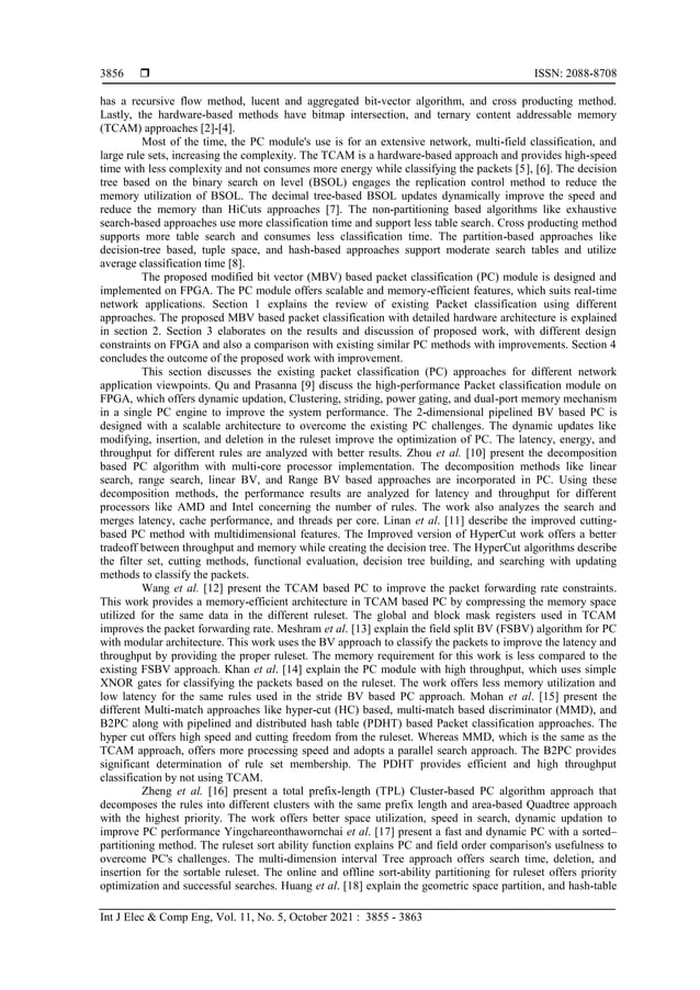 High performance modified bit-vector based packet classification module on low-cost FPGA | PDF