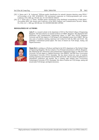 High performance modified bit-vector based packet classification module on low-cost FPGA | PDF