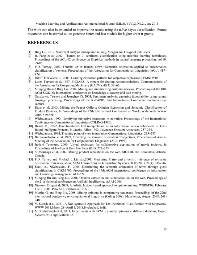 Feature Selection And Classification Approach For Sentiment Analysis Pdf