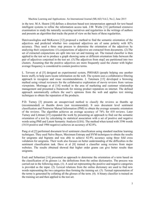 FEATURE SELECTION AND CLASSIFICATION APPROACH FOR SENTIMENT ANALYSIS | PDF