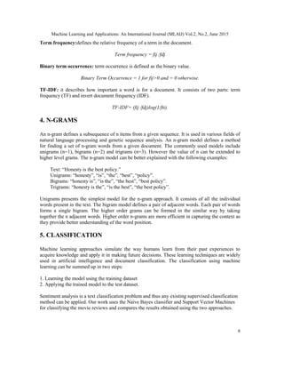 FEATURE SELECTION AND CLASSIFICATION APPROACH FOR SENTIMENT ANALYSIS | PDF