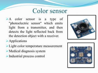 All Types of sensor in power point presentation | PPTX