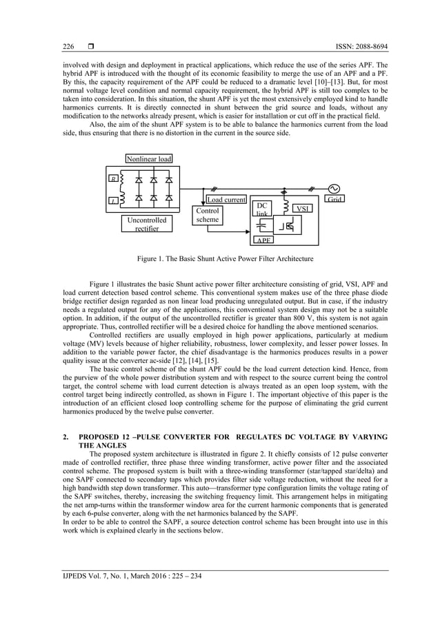 A Shunt Active Power Filter For 12 Pulse Converter Using Source Current Detection Approach Pdf 5878