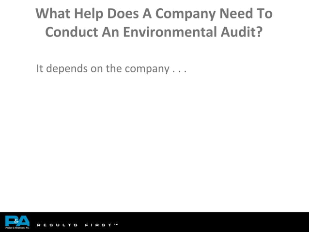 Voluntarily Disclosing Environmental Violations and Responding to ...