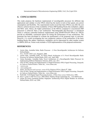 A Novel Architecture for Different DSP Applications Using Field Programmable Gate Array | PDF