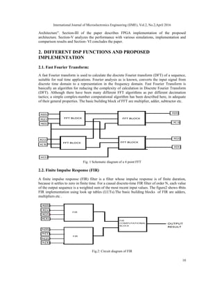 A Novel Architecture for Different DSP Applications Using Field Programmable Gate Array | PDF