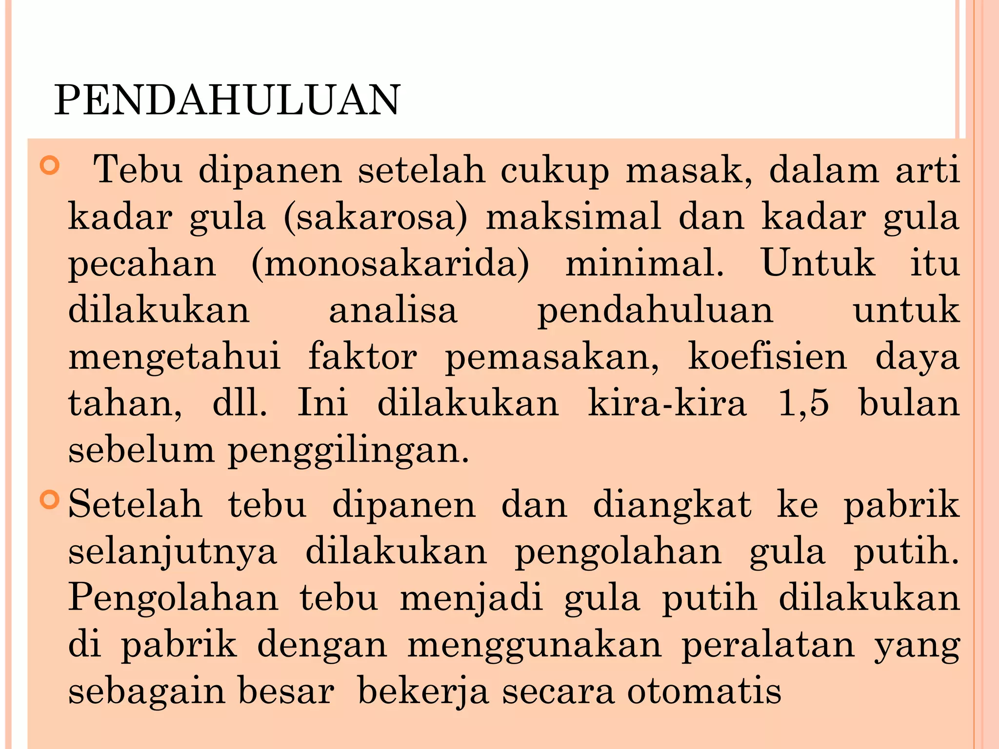 ALAT INDUSTRI KIMIA GULA | PPT