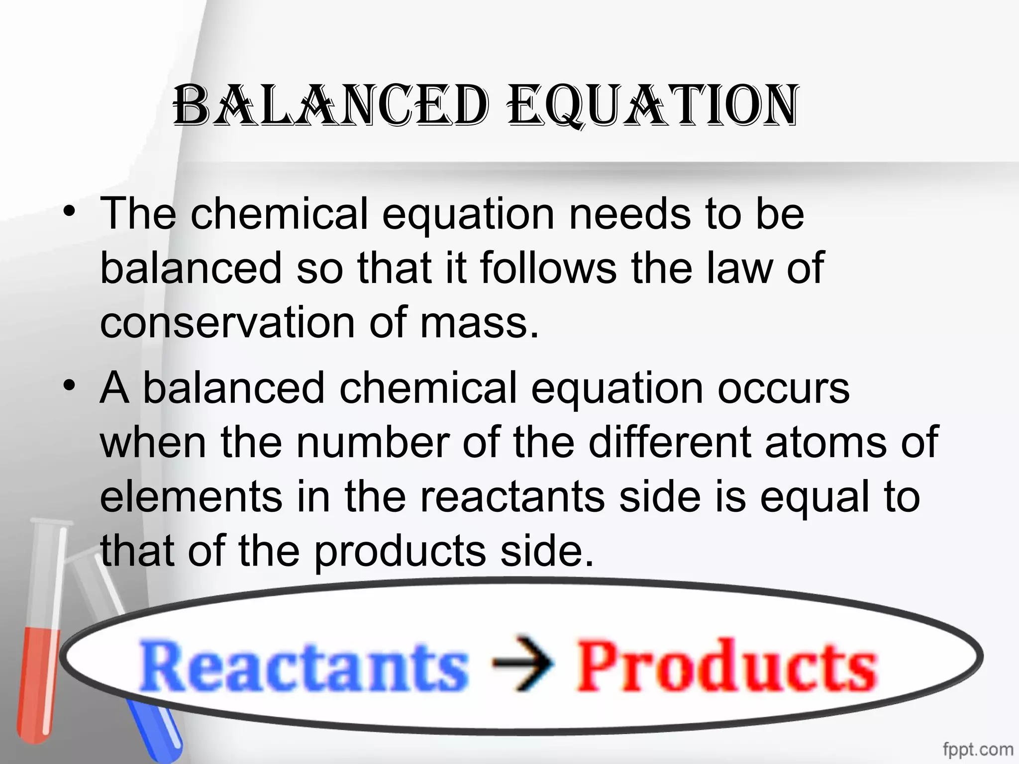 CHEMICAL REACTIONS AND EQUATIONS | PPT