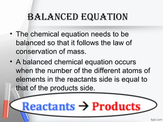 CHEMICAL REACTIONS AND EQUATIONS | PPT