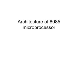 8085-microprocessor | PPT
