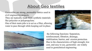 application of geotextiles in geotechnical engineering.pptx
