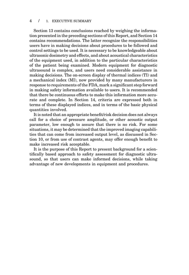 Exposure Criteria For Medical Diagnostic Ultrasound Ii Criteria Based ...