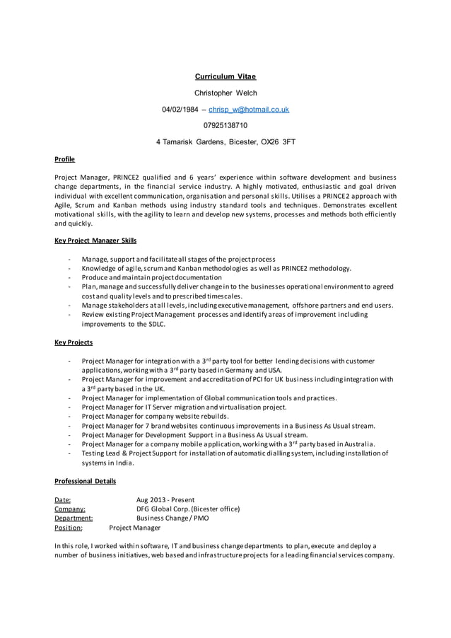 Curriculum Vitae_Chris_Welch | PDF