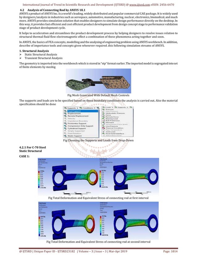 Design and Analysis of Connecting Rod of Diesel Engine | PDF
