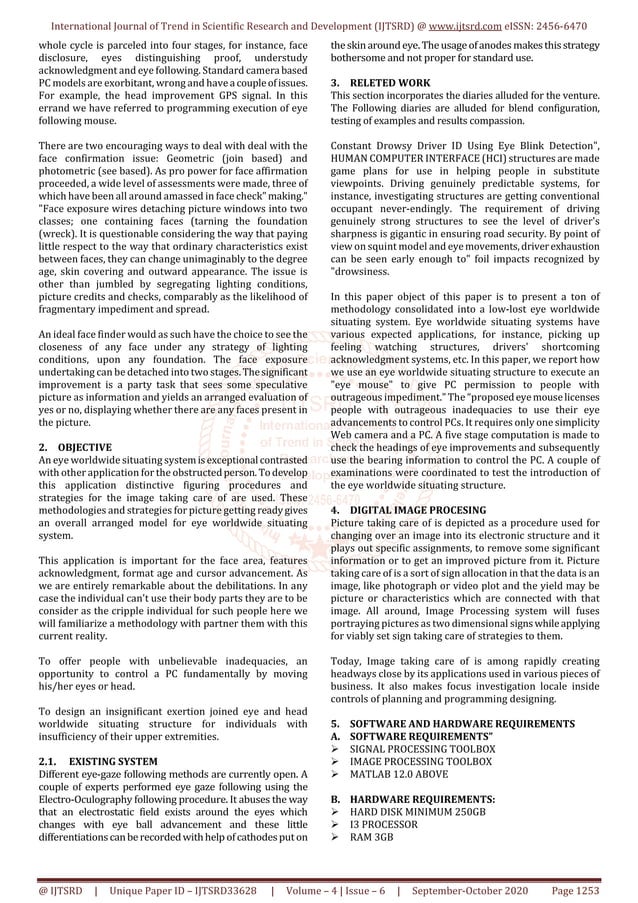 Implementation of Eye Controlled Mouse Cursor for Physically Disabled ...