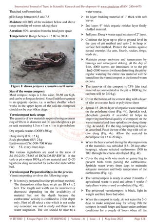Production of Vermicompost from Domestic Waste with Cow Dung by using ...