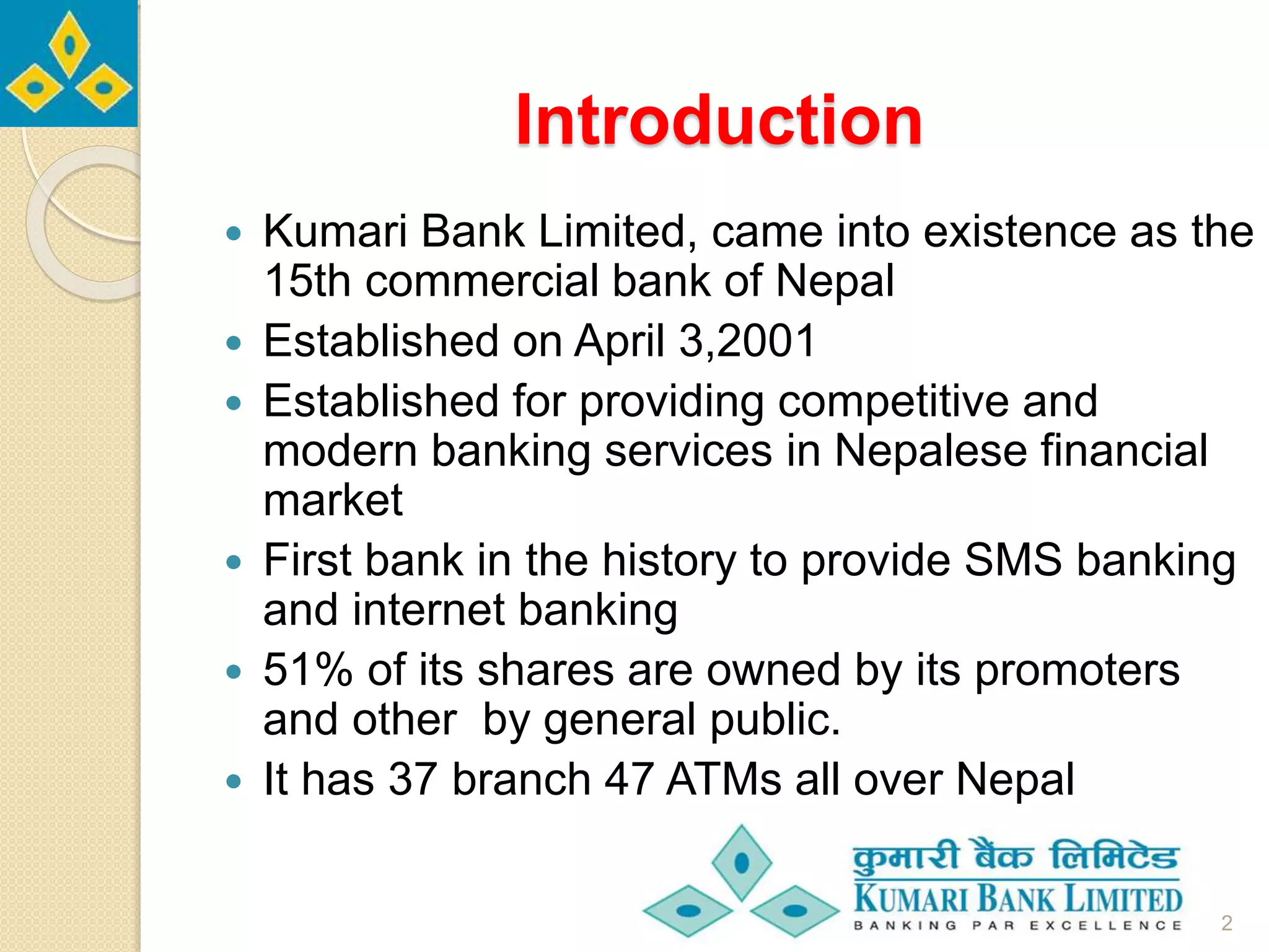 An Internship Report On Kumari Bank Ltd | PPTX