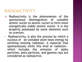 Radioactivity | PPT