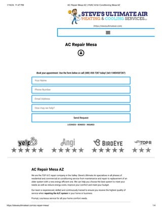 AC Repair Mesa AZ | PDF