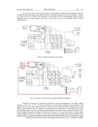 Stabilization of the stator and rotor flux linkage of the induction motor in the asynchronous ...
