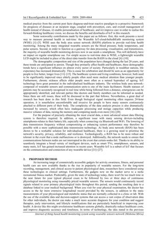 Internet of thing based health monitoring system using wearable sensors networks | PDF