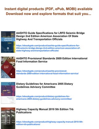 Highway Drainage Guidelines 4th Edition Edition Aashto | PDF
