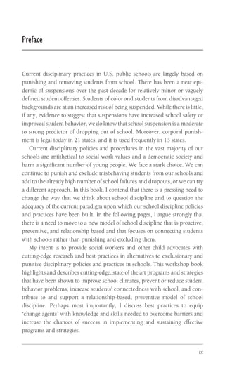 A New Model Of School Discipline Engaging Students And Preventing ...