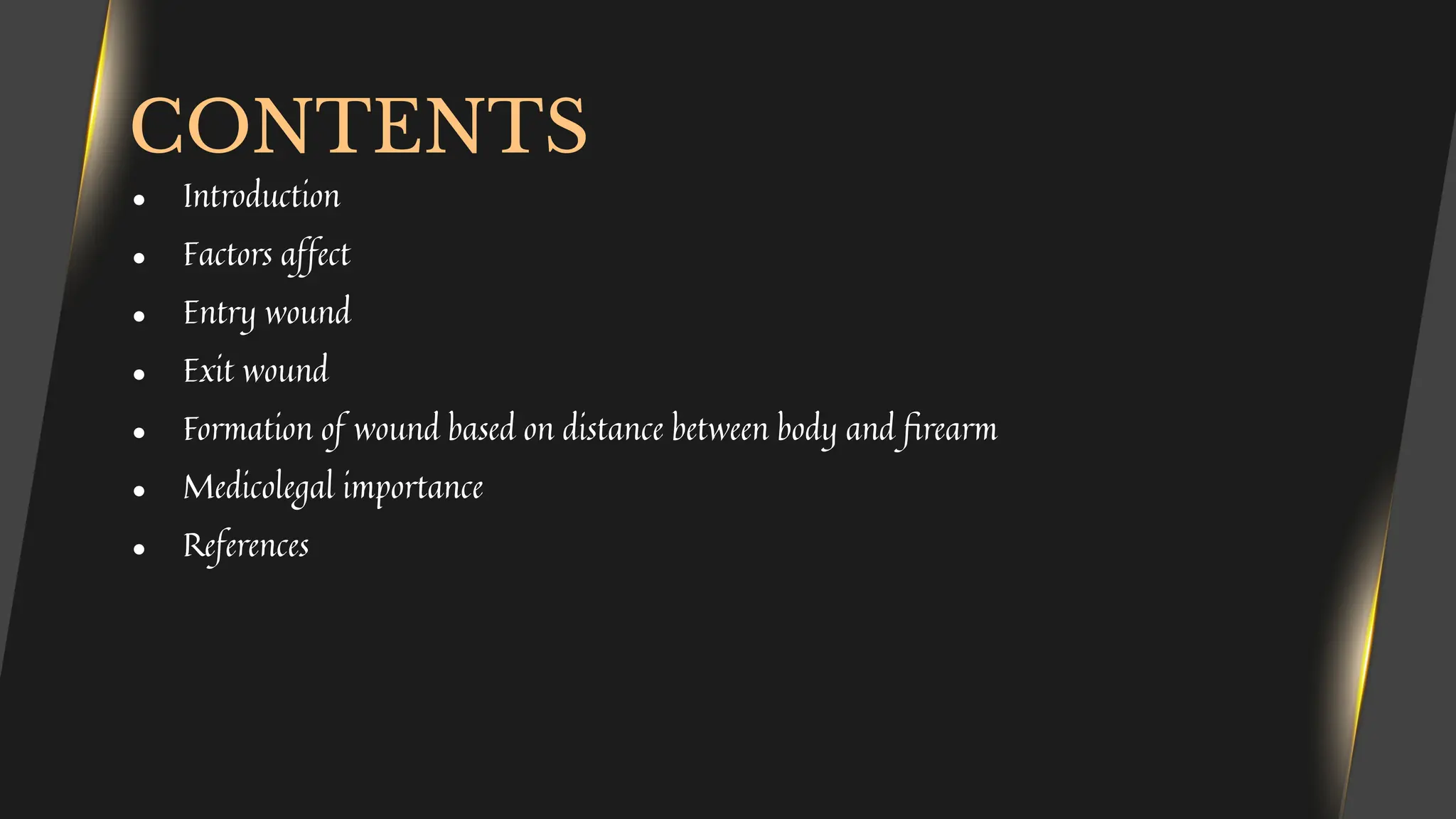 Forensic BALLISTICS # Identification of range of fire through wound ...