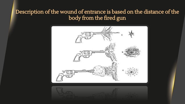 Forensic BALLISTICS # Identification of range of fire through wound ...