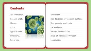 Identification and comparison of pollen grain Forensic Biology. .pptx