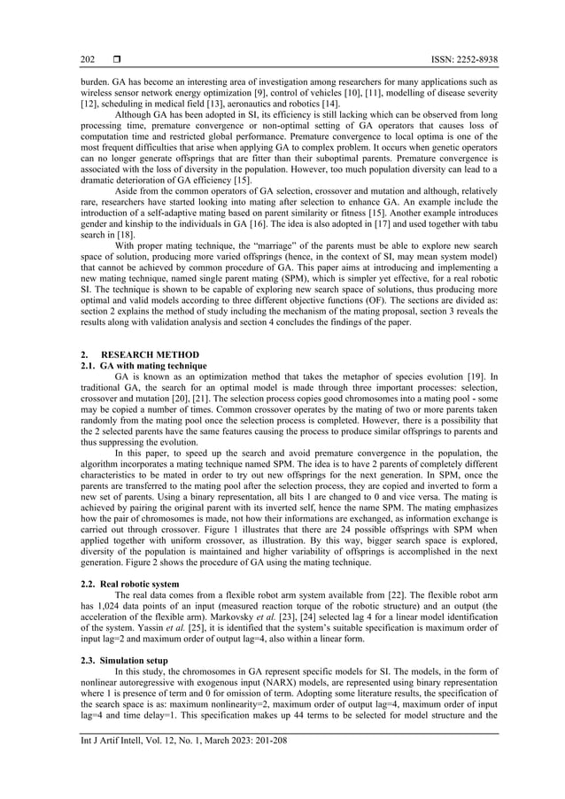 Single parent mating in genetic algorithm for real robotic system identification | PDF