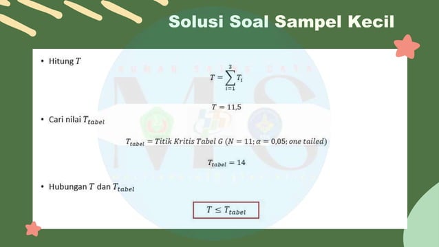 Metode Statistika non parametrik pada dua kelompok sampel.pptx