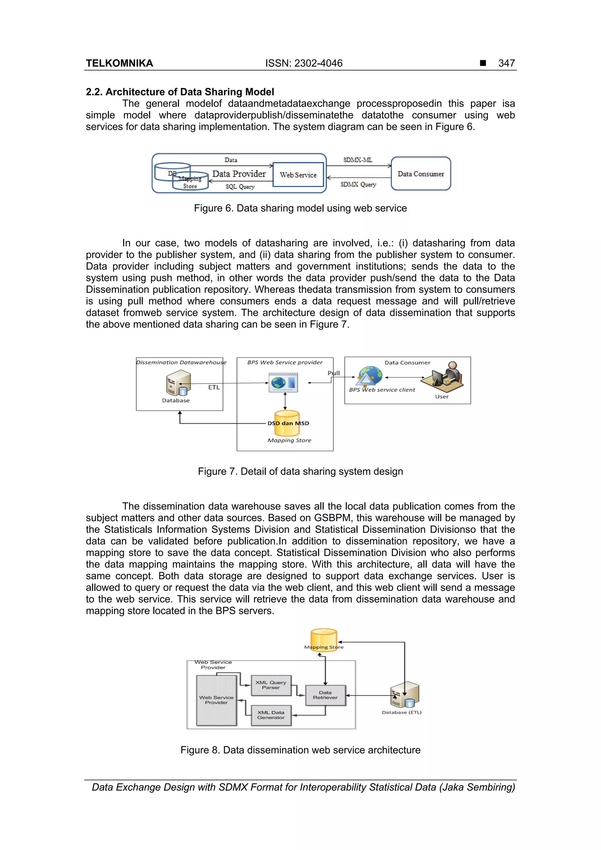 Data Exchange Design with SDMX Format for Interoperability Statistical ...