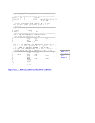 RAD - System i - Presentation | PDF