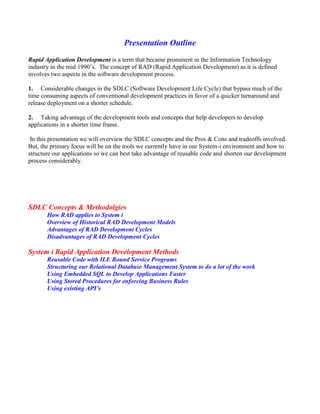 RAD - System i - Presentation | PDF