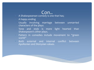 Merchant of venice as a comedy | PPTX