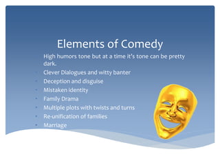 Merchant of venice as a comedy | PPTX