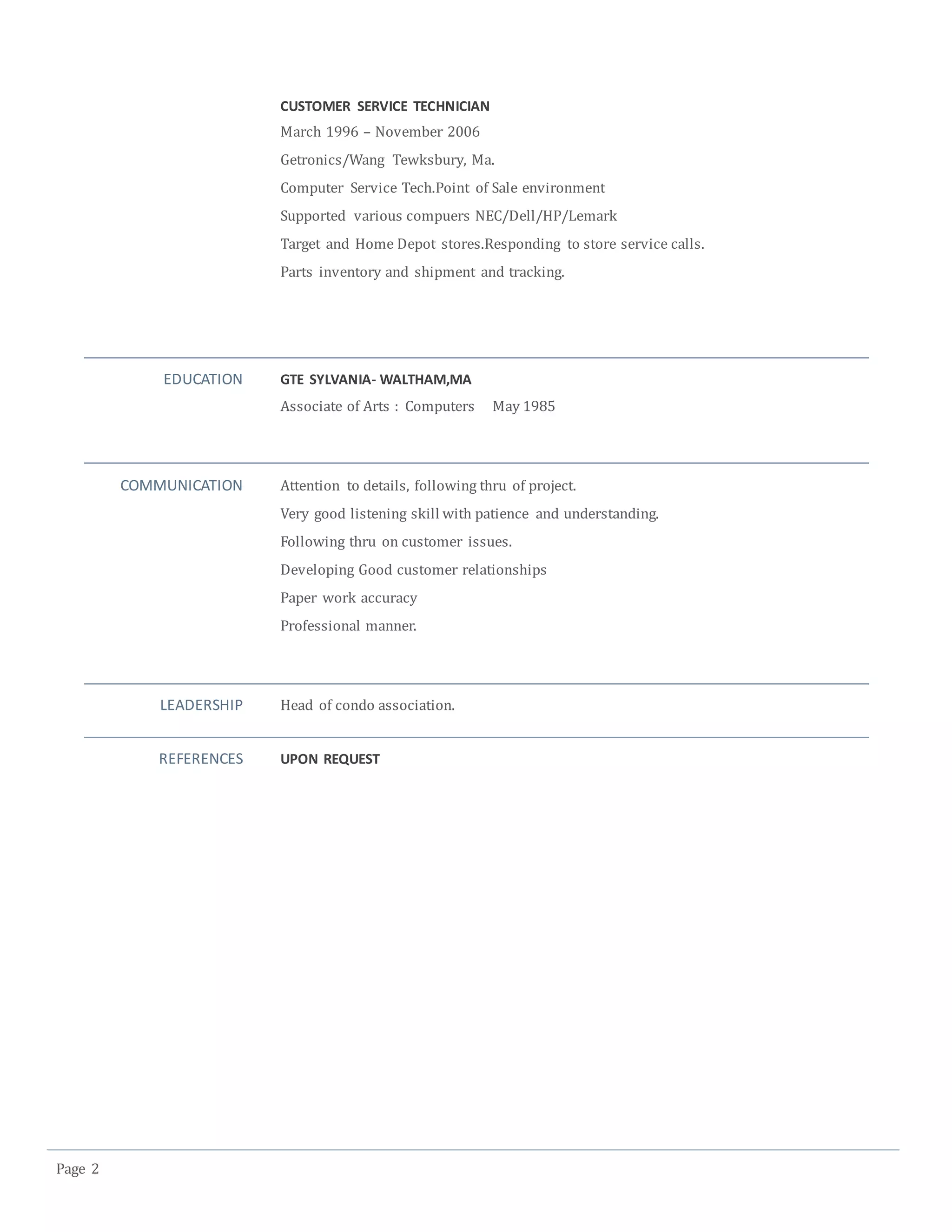 walter resume 2 | DOCX