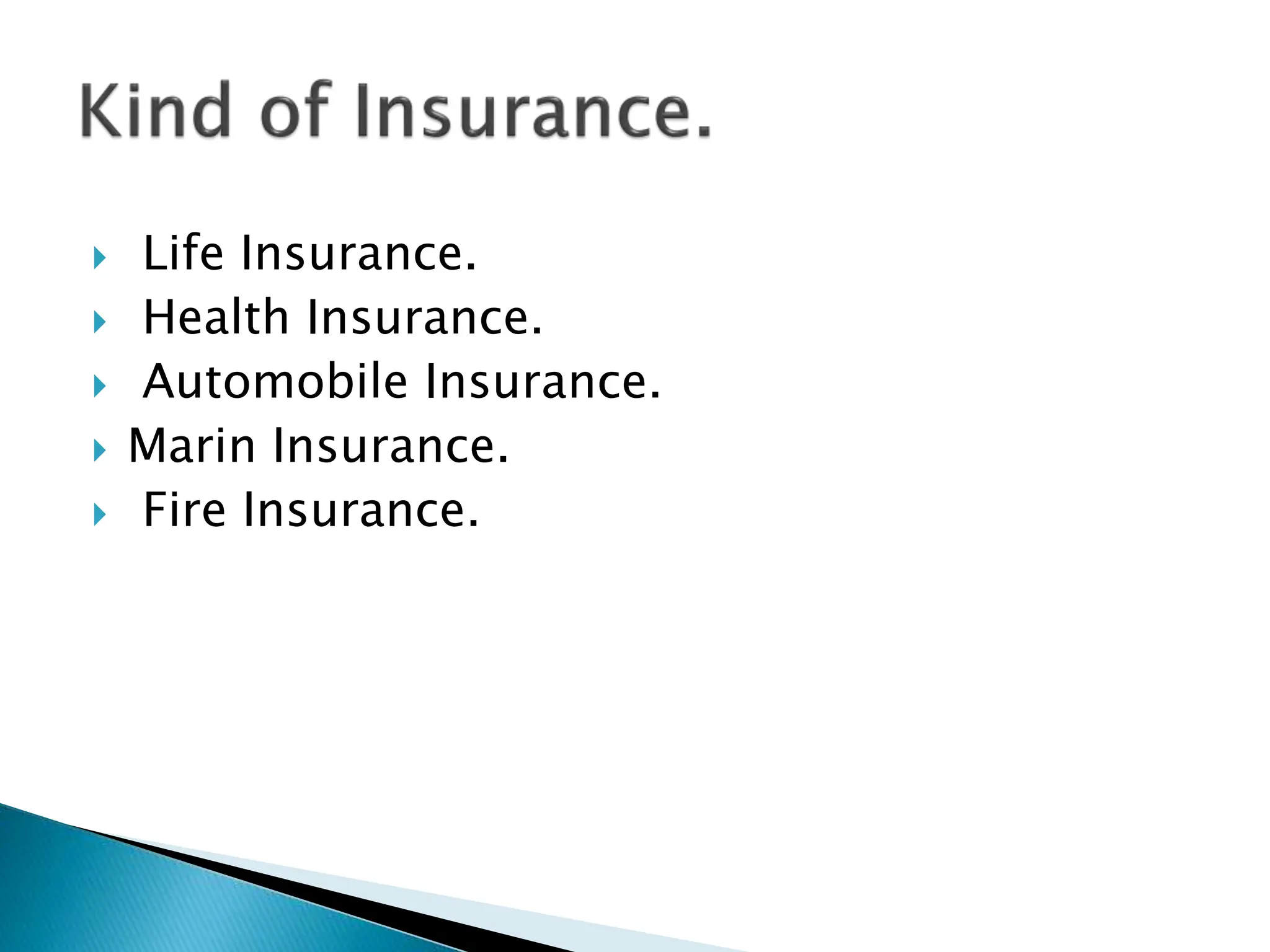 Insurance Types of insurance and its benefits | PPTX